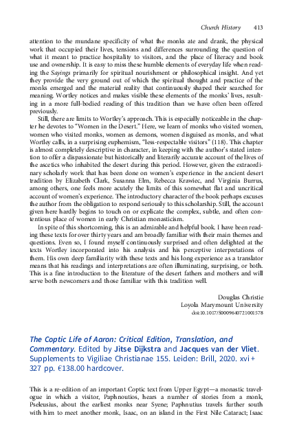 (PDF) review of J. H. F. Dijkstra and J. van der Vliet, The Life of ...