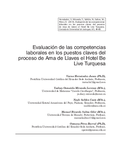 (PDF) Evaluación de competencias