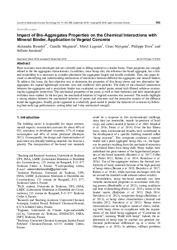 (PDF) Chemical Composition of Bio-aggregates and Their Interactions ...