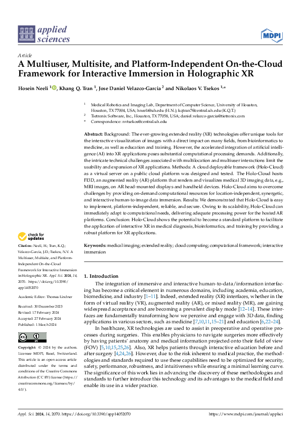 (PDF) A Multiuser, Multisite, and Platform-Independent On-the-Cloud Framework for Interactive ...