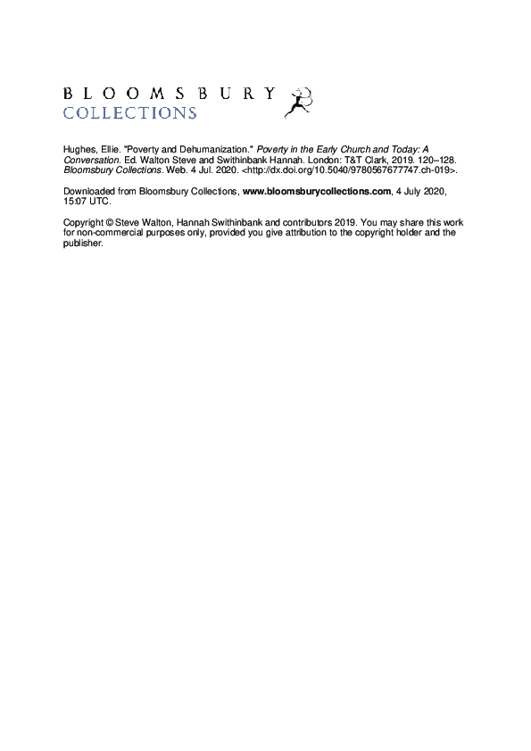 (PDF) Poverty and Dehumanization