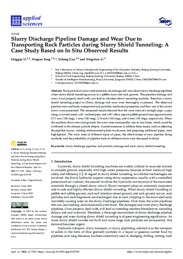 (PDF) Slurry Discharge Pipeline Damage and Wear Due to Transporting ...