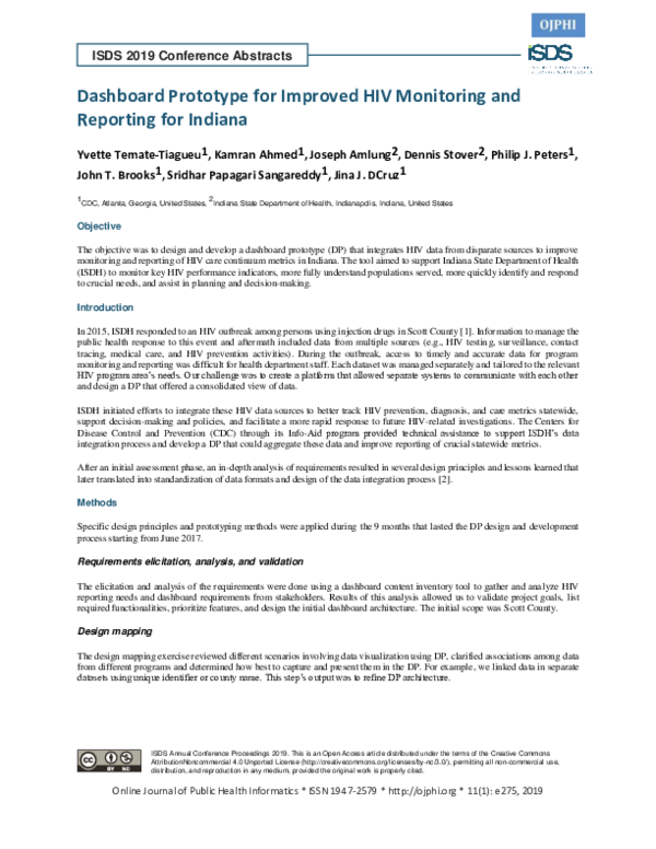 (PDF) Dashboard Prototype for Improved HIV Monitoring and Reporting for ...