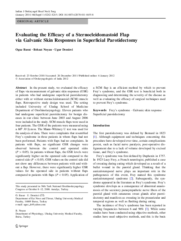 (PDF) Evaluating the Efficacy of a Sternocleidomastoid Flap via ...