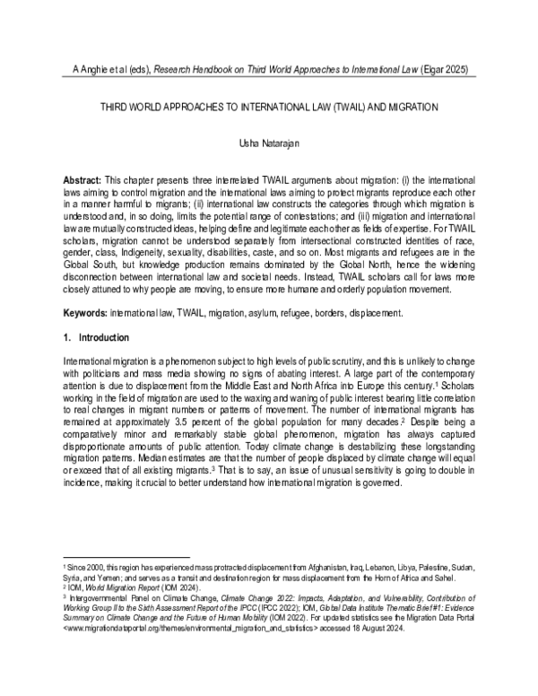 (PDF) TWAIL and Migration