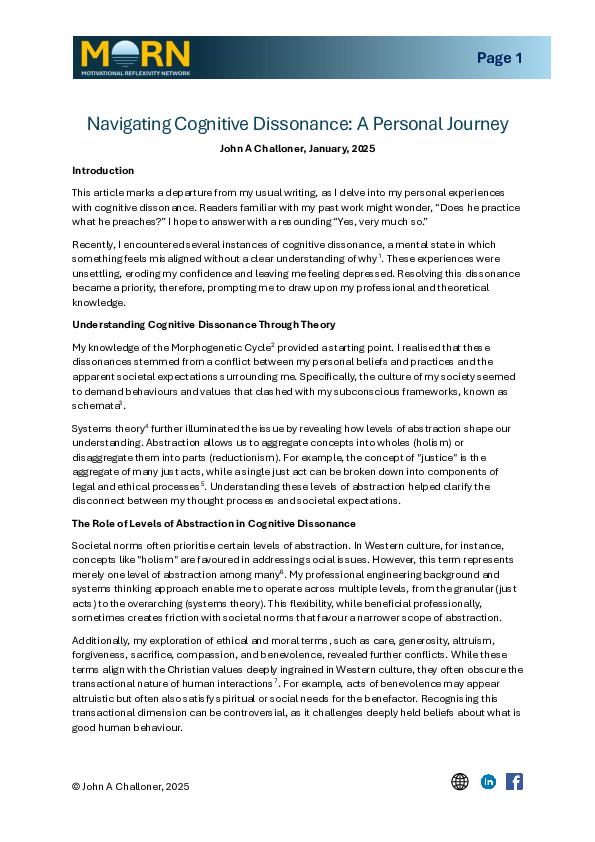 (PDF) Navigating Cognitive Dissonance (PDF) Navigating Cognitive Dissonance