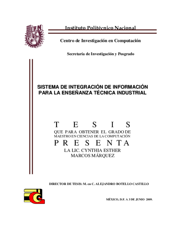 (PDF) Sistema De Integracion De La Informacion Para La Ensenanza Tecnica Industrial