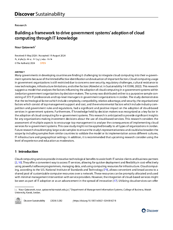 (PDF) Cloud computing