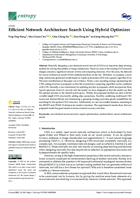(PDF) Efficient Network Architecture Search Using Hybrid Optimizer