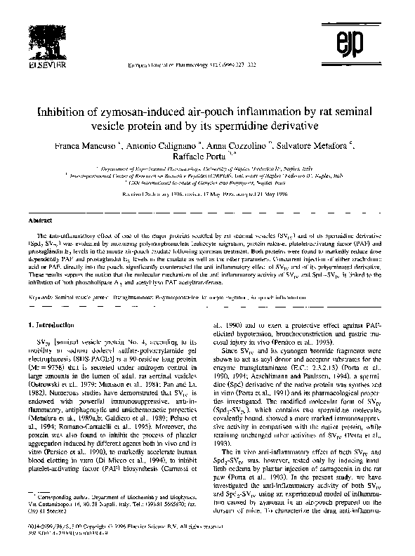 (PDF) Inhibition of zymosan-induced air-pouch inflammation by rat ...