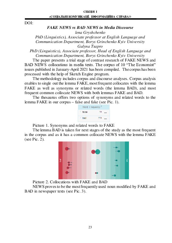 (PDF) FAKE NEWS vs BAD NEWS in Media Discourse