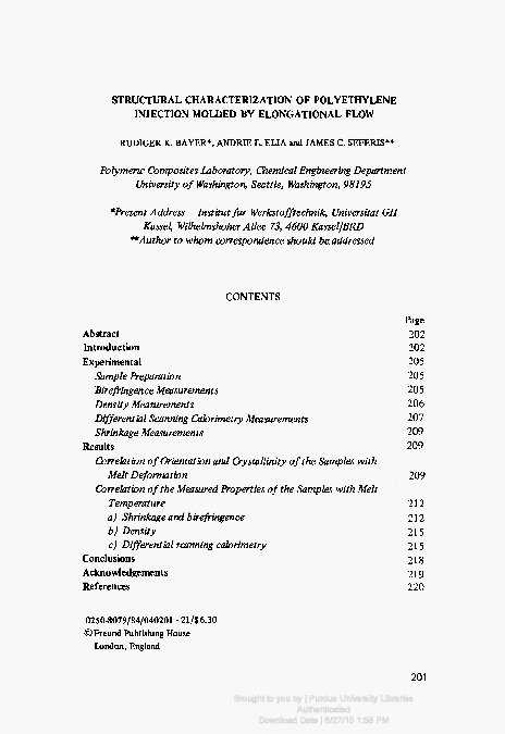 (PDF) Structural characterization of the poly(ethylene glycol) layer of ...