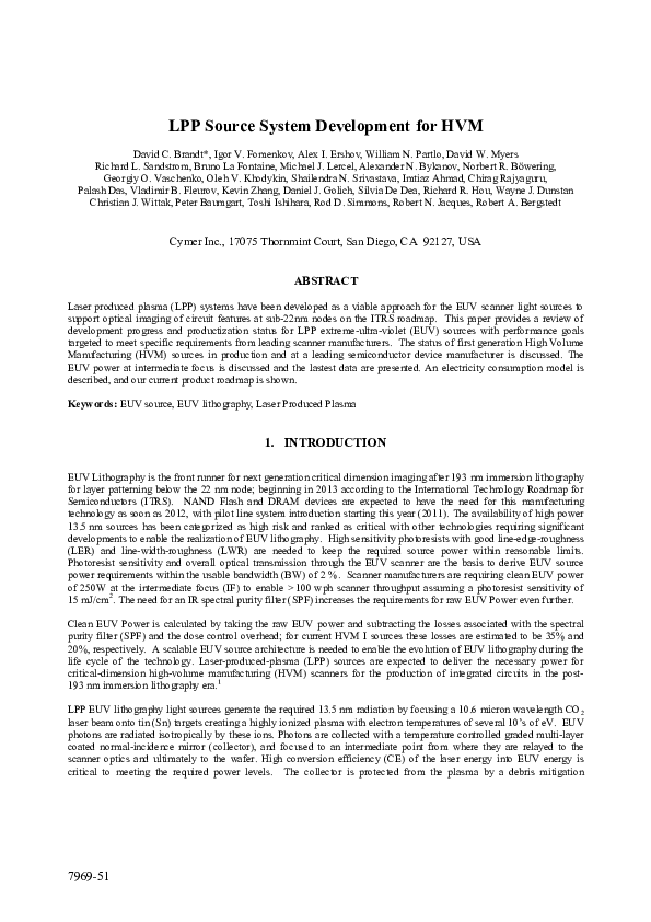 (PDF) LPP source system development for HVM