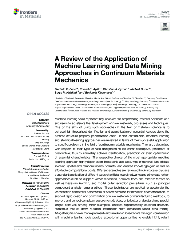 (PDF) A Review of the Application of Machine Learning and Data Mining ...