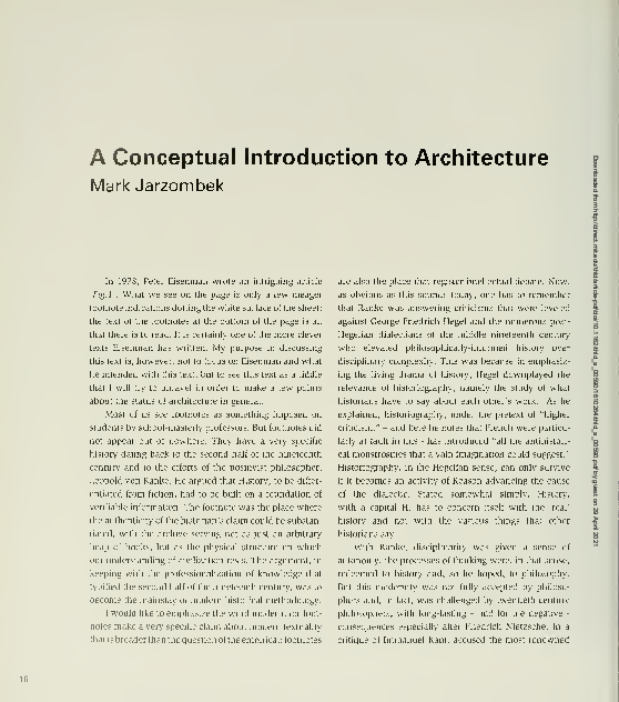 (PDF) A Conceptual Introduction to Architecture