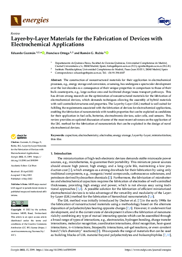 (PDF) Layer-by-Layer Materials for the Fabrication of Devices with Electrochemical Applications