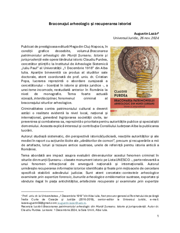 (PDF) Archaeological poaching and the recovery of history