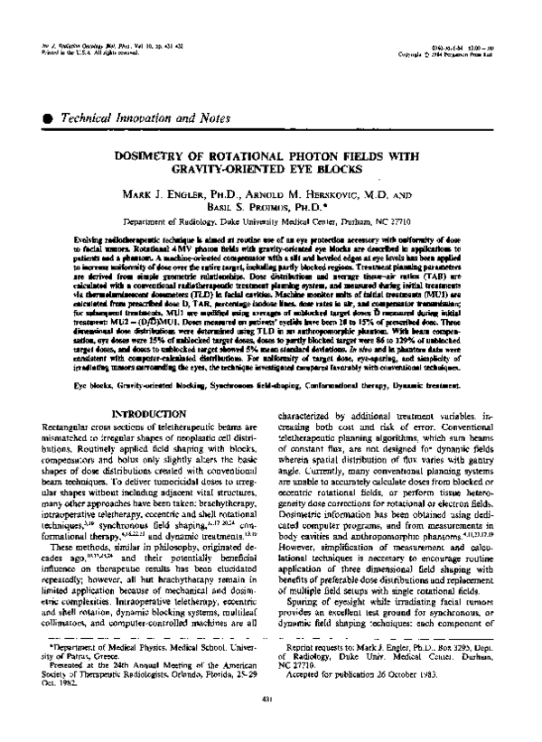 (PDF) Dosimetry of rotational photon fields with gravity-oriented eye ...