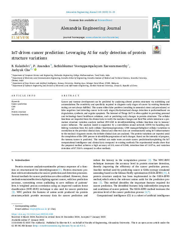 (PDF) IoT-driven cancer prediction: Leveraging AI for early detection ...