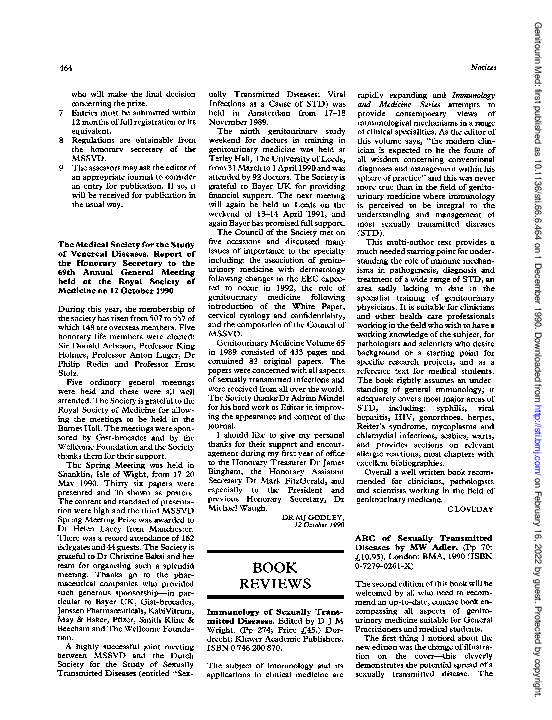(PDF) Immunology of Sexually Transmitted Diseases