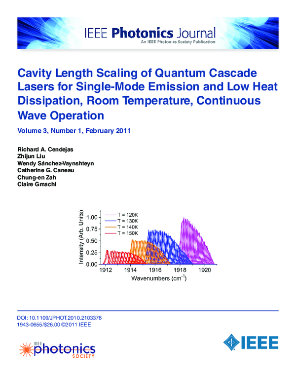 (PDF) Cavity Length Scaling of Quantum Cascade Lasers for Single-Mode Emission and Low Heat ...