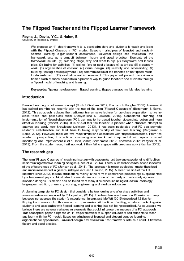 (PDF) The Flipped Teacher and the Flipped Learner Framework