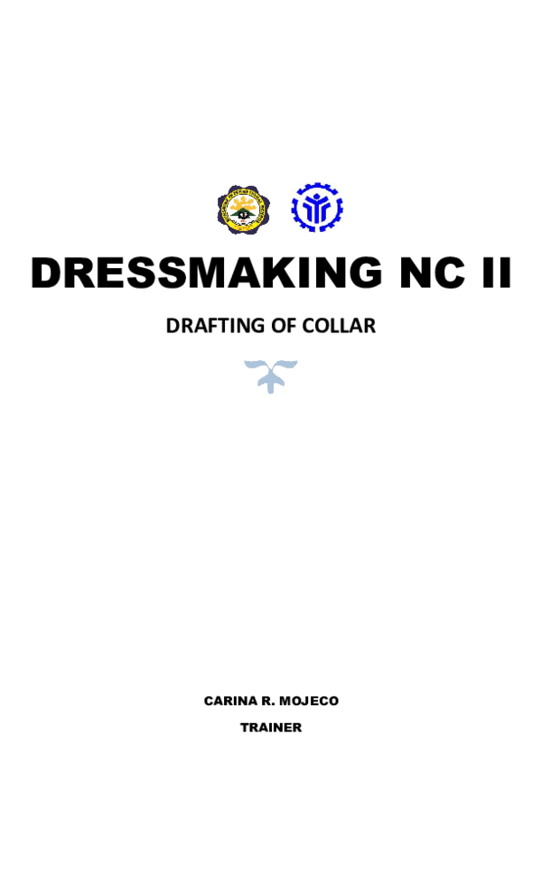 (PDF) DRESSMAKING NC II DRAFTING OF COLLAR