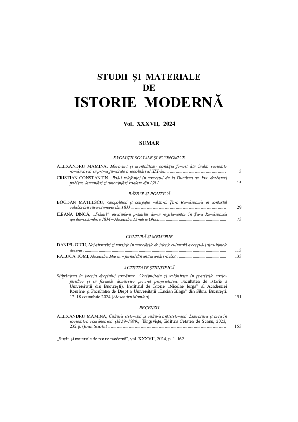 (PDF) Geopolitică și ocupație militară. Țara Românească în contextul ...