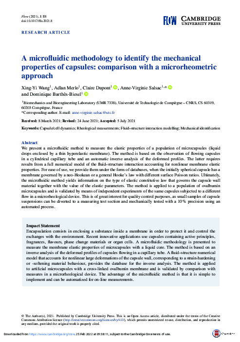 (PDF) A microfluidic methodology to identify the mechanical properties ...