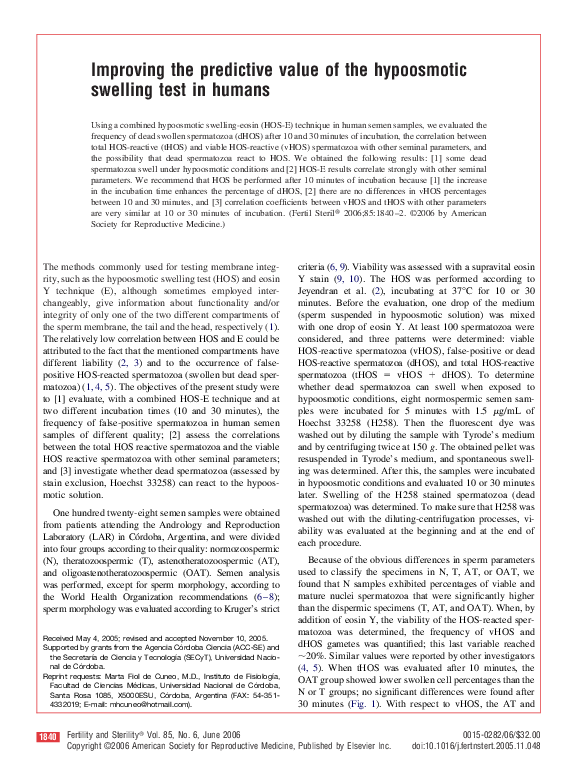 (PDF) Improving the predictive value of the hypoosmotic swelling test ...