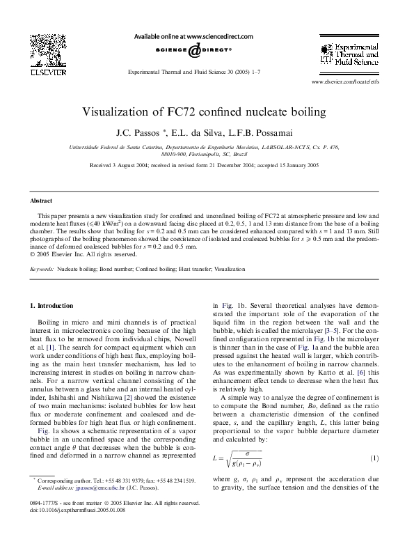 (PDF) Visualization of FC72 confined nucleate boiling