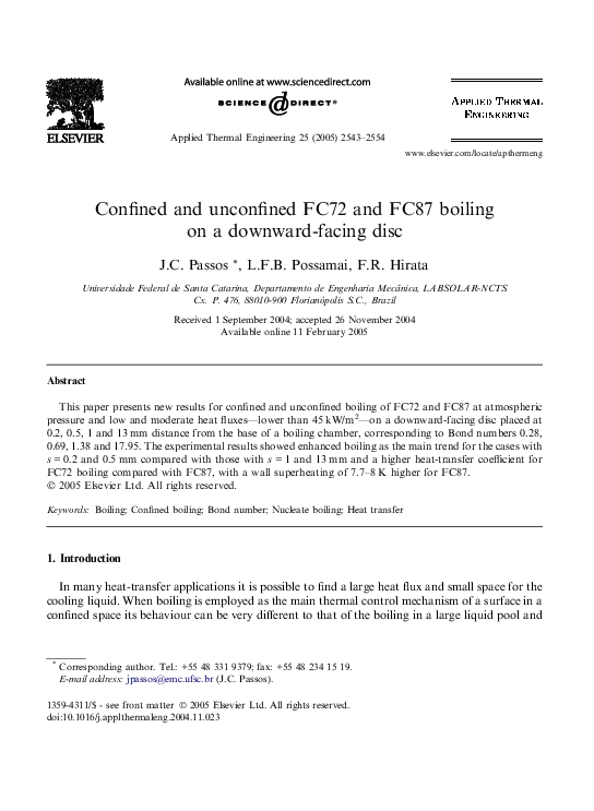 (PDF) Confined and unconfined FC72 and FC87 boiling on a downward ...