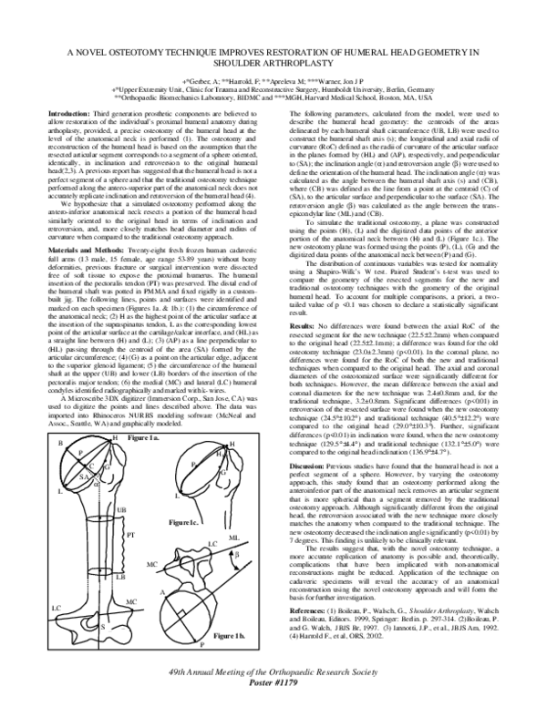 (PDF) A Novel Osteotomy Technique Improves Restoration of Humeral Head ...