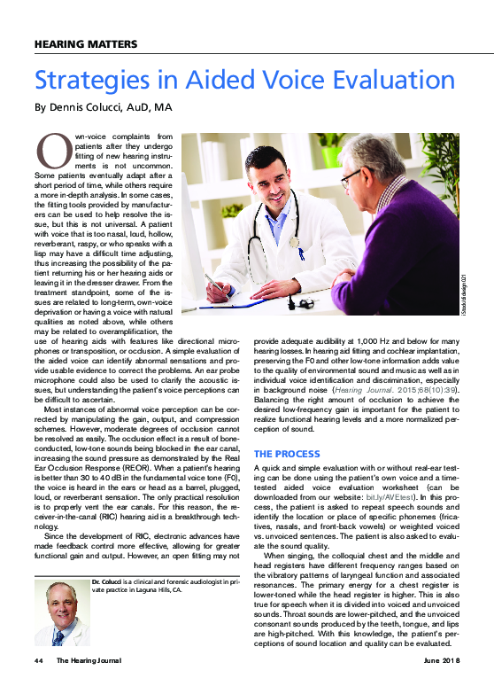 (PDF) Strategies in Aided Voice Evaluation