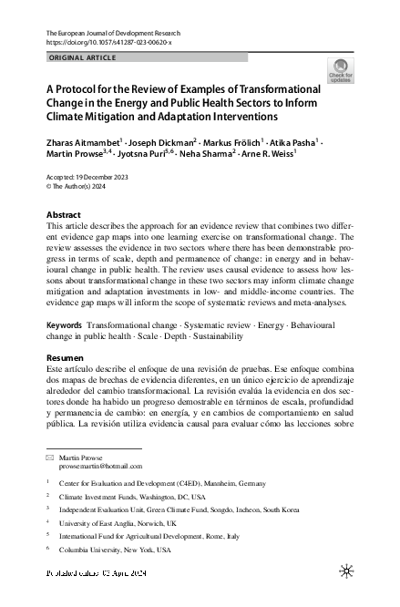 (PDF) A Protocol for the Review of Examples of Transformational Change ...