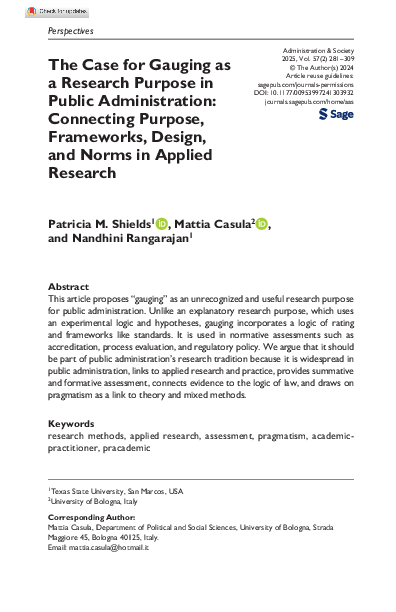 (PDF) The Case for Gauging as a Research Purpose in Public ...