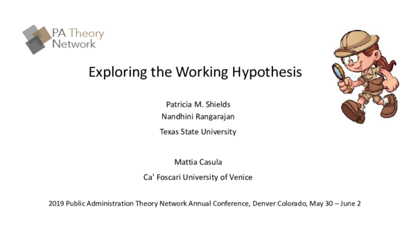 (PDF) Exploring the Working Hypothesis