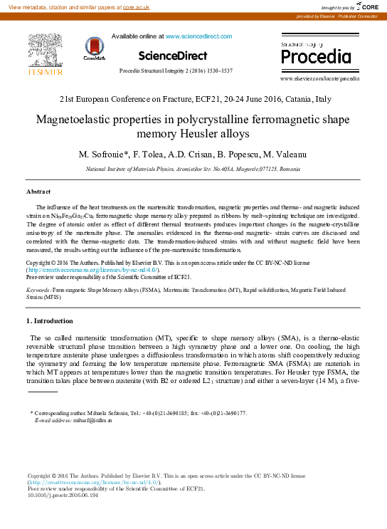 (PDF) Thermo-mechanical modeling of a high pressure turbine blade of an ...