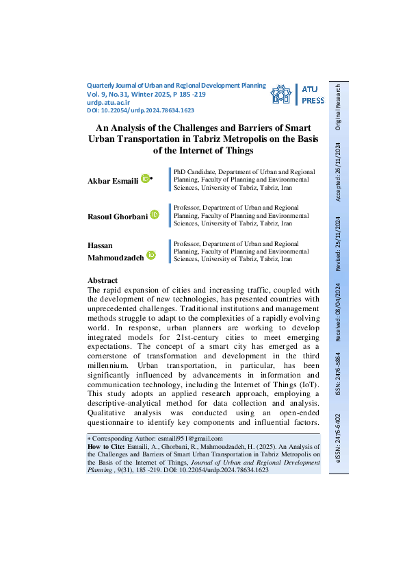 (PDF) An Analysis of the Challenges and Barriers of Smart Urban ...