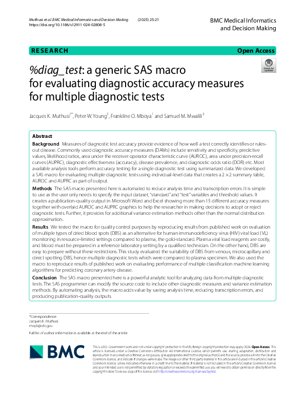 (PDF) BMC Medical Informatics and Decision Making