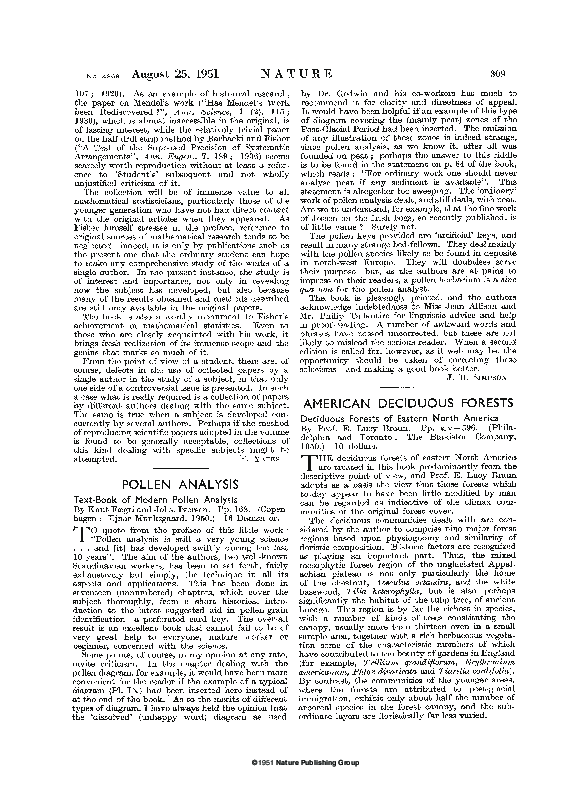 (PDF) Pollen Analysis