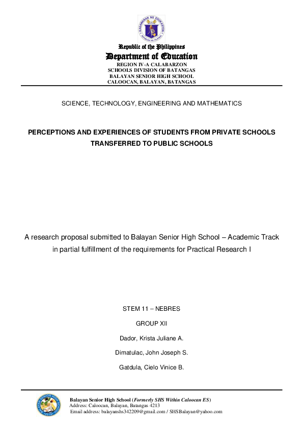 (PDF) Republic of the Philippines Department of Education