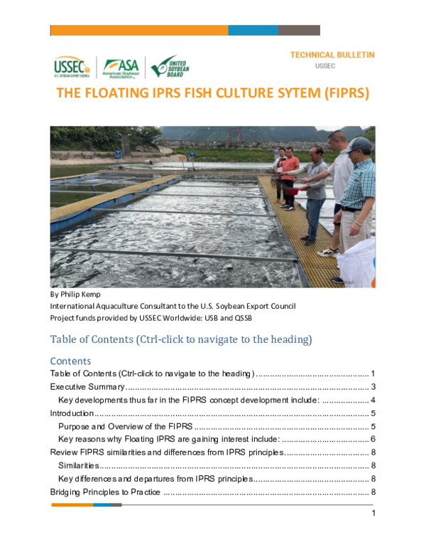 (PDF) THE FLOATING IPRS: IN-POND RACEWAY SYTEM (FIPRS)