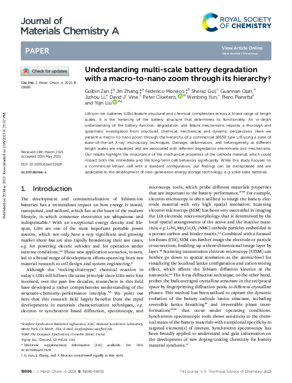 (PDF) Understanding multi-scale battery degradation with a macro-to-nano zoom through its hierarchy