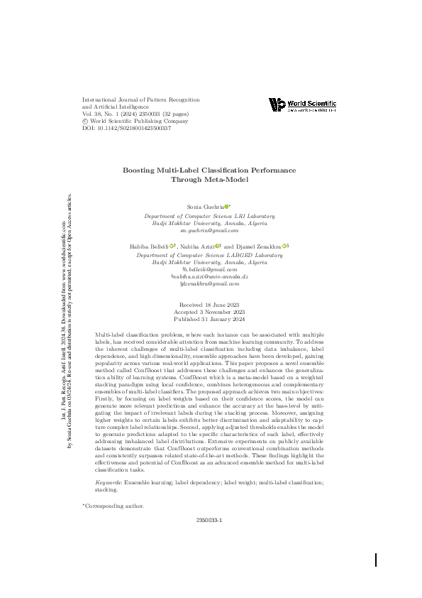 Pdf Boosting Multi Label Classification Performance Through Meta Model