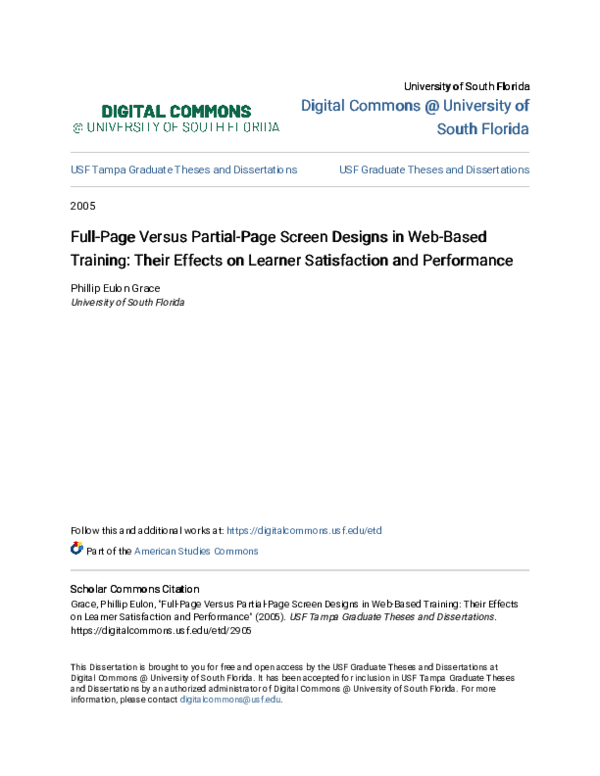 (PDF) Full-page versus partial-page screen designs in web-based ...