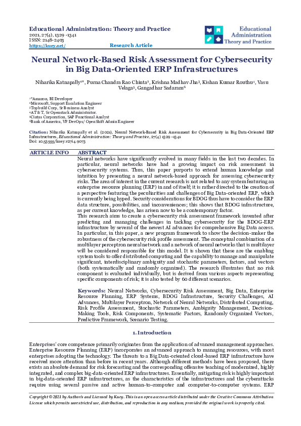(PDF) Neural Network-Based Risk Assessment for Cybersecurity in Big Data-Oriented ERP ...