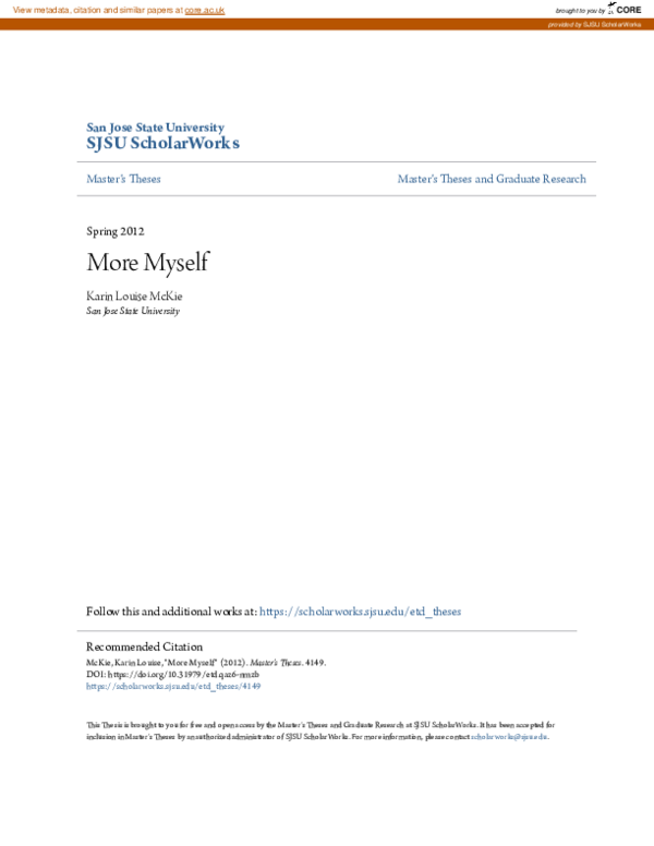 (PDF) More Myself