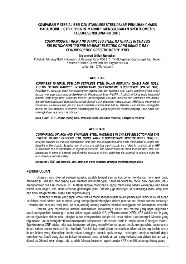 (PDF) Komparasi Material Besi Dan Stainless Steel Menggunakan ...