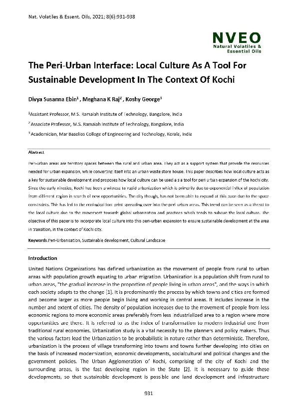 (PDF) The Peri Urban Interface